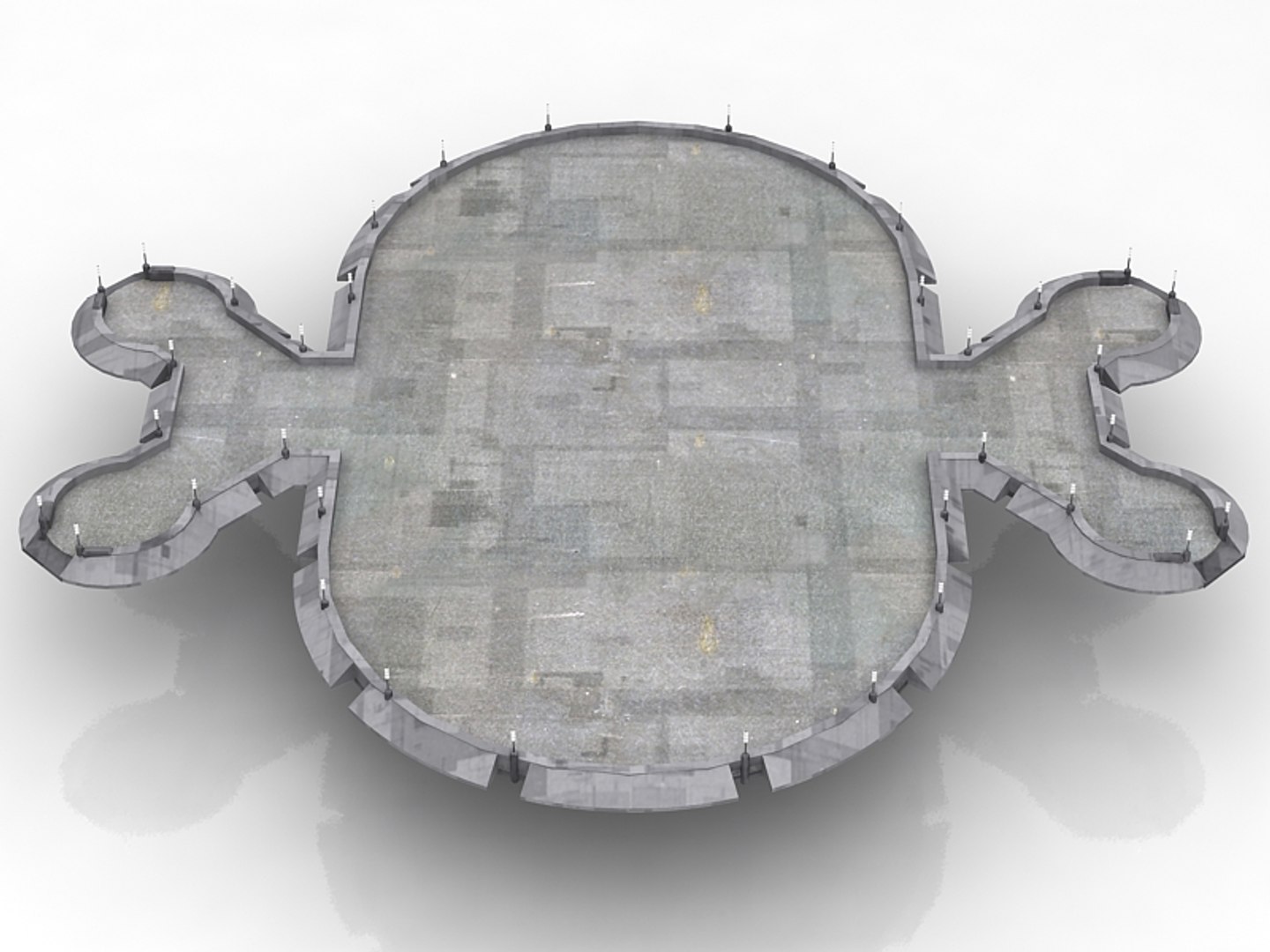 3D Landing Platform Building Architecture - TurboSquid 1642219