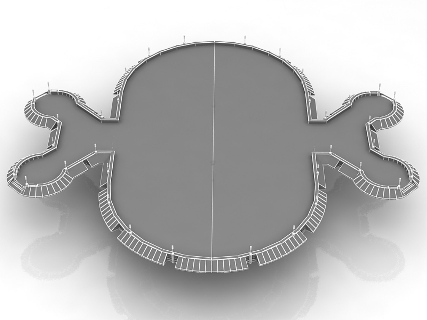 3D Landing Platform Building Architecture - TurboSquid 1642219