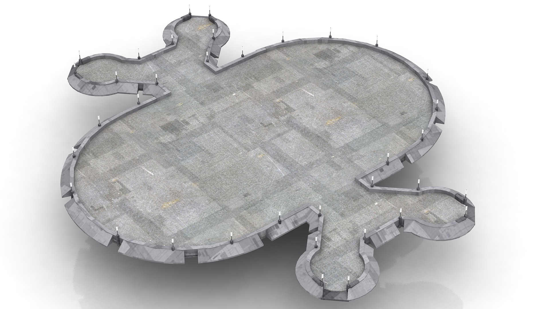 3D Landing Platform Building Architecture - TurboSquid 1642219