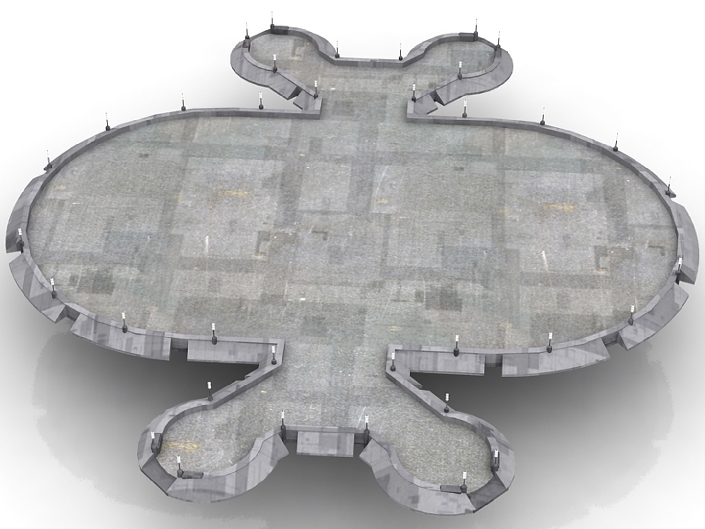 3D Landing Platform Building Architecture - TurboSquid 1642219