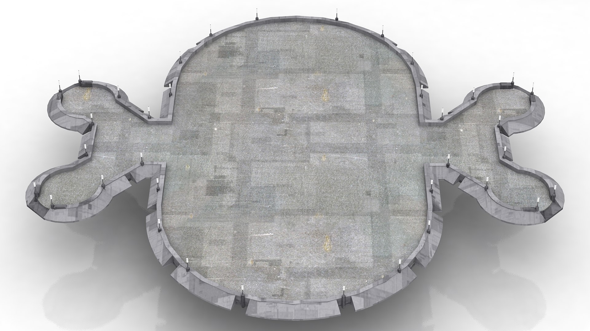 3D Landing Platform Building Architecture - TurboSquid 1642219