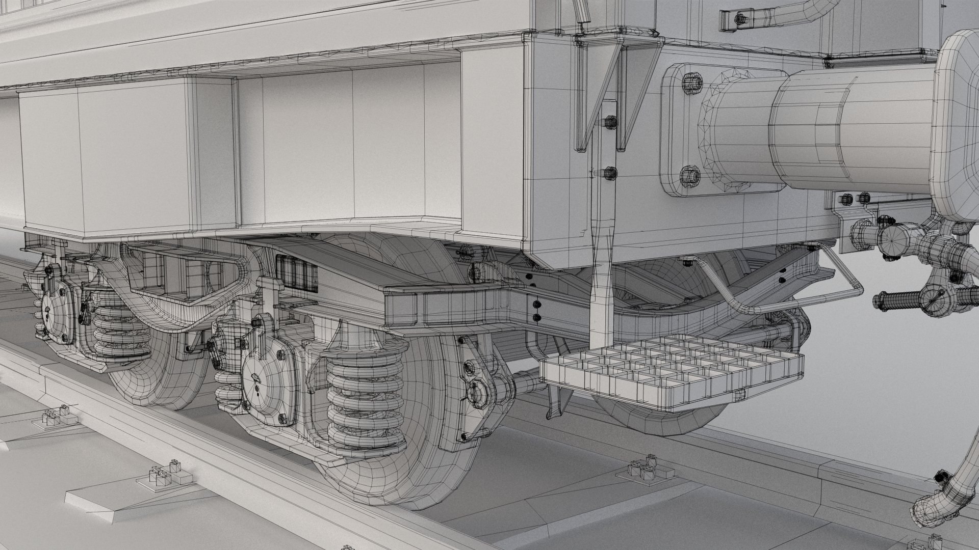 Container Train 3D Model - TurboSquid 1524163