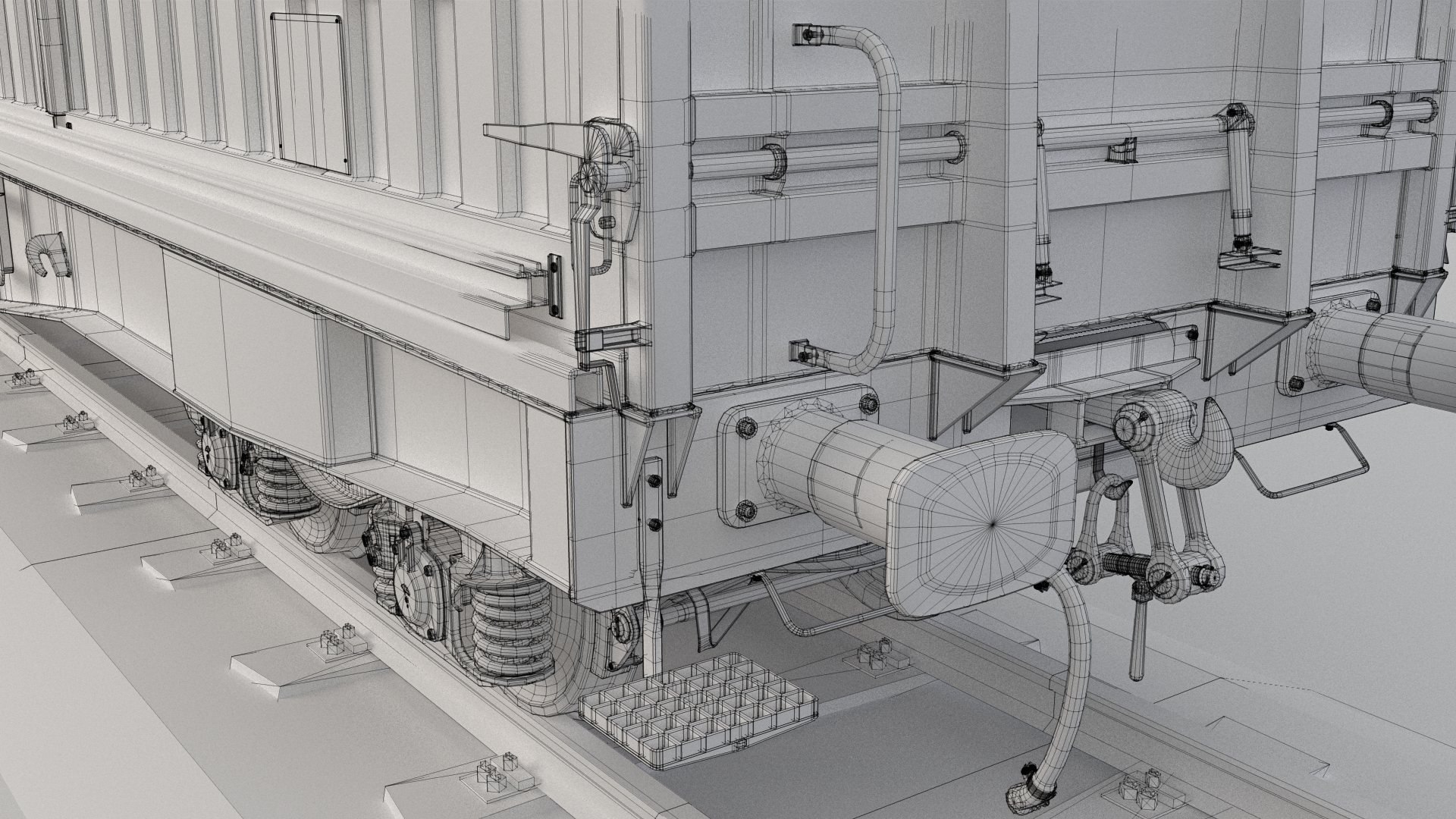 Container Train 3D Model - TurboSquid 1524163