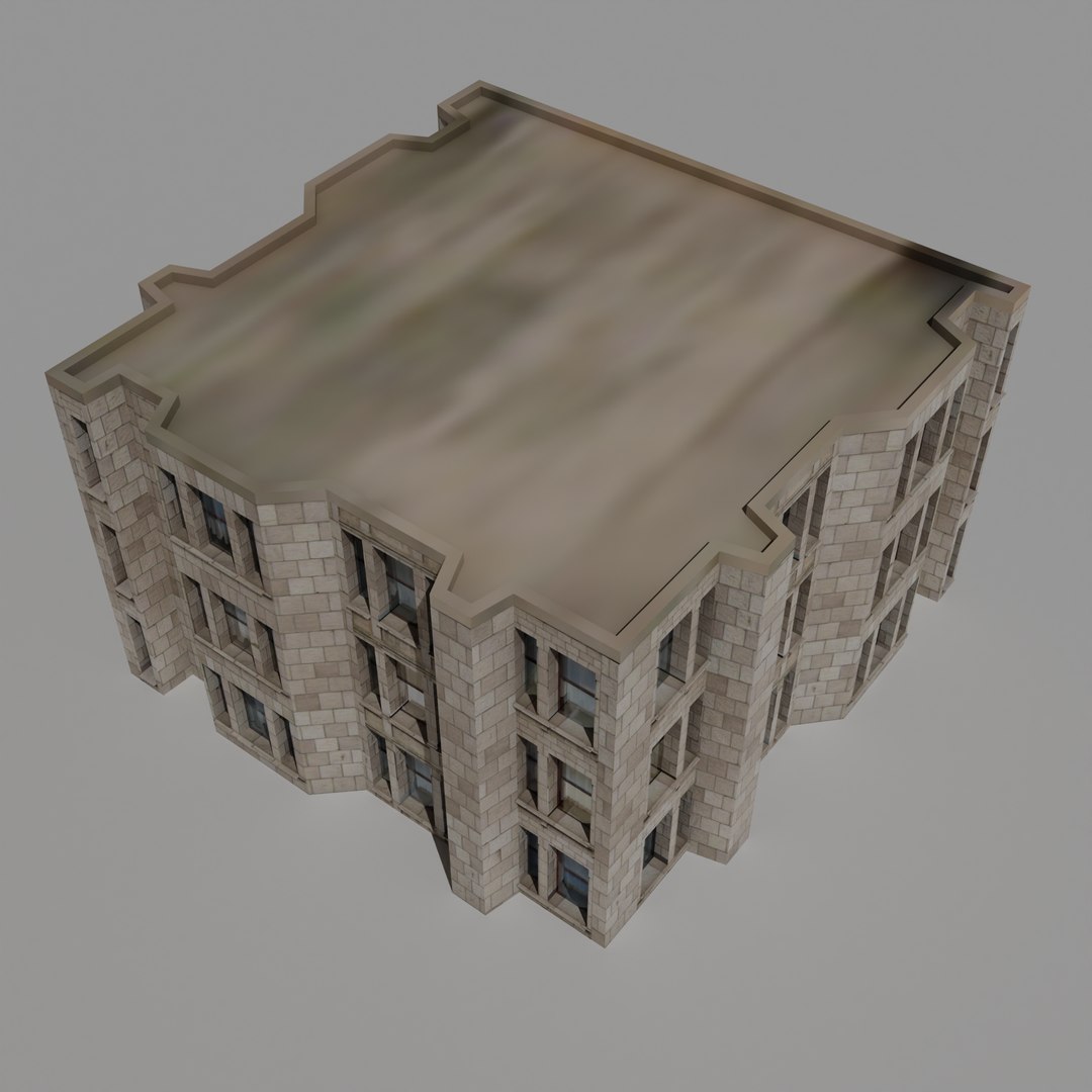 3D Old Buidling Model Model - TurboSquid 2111729