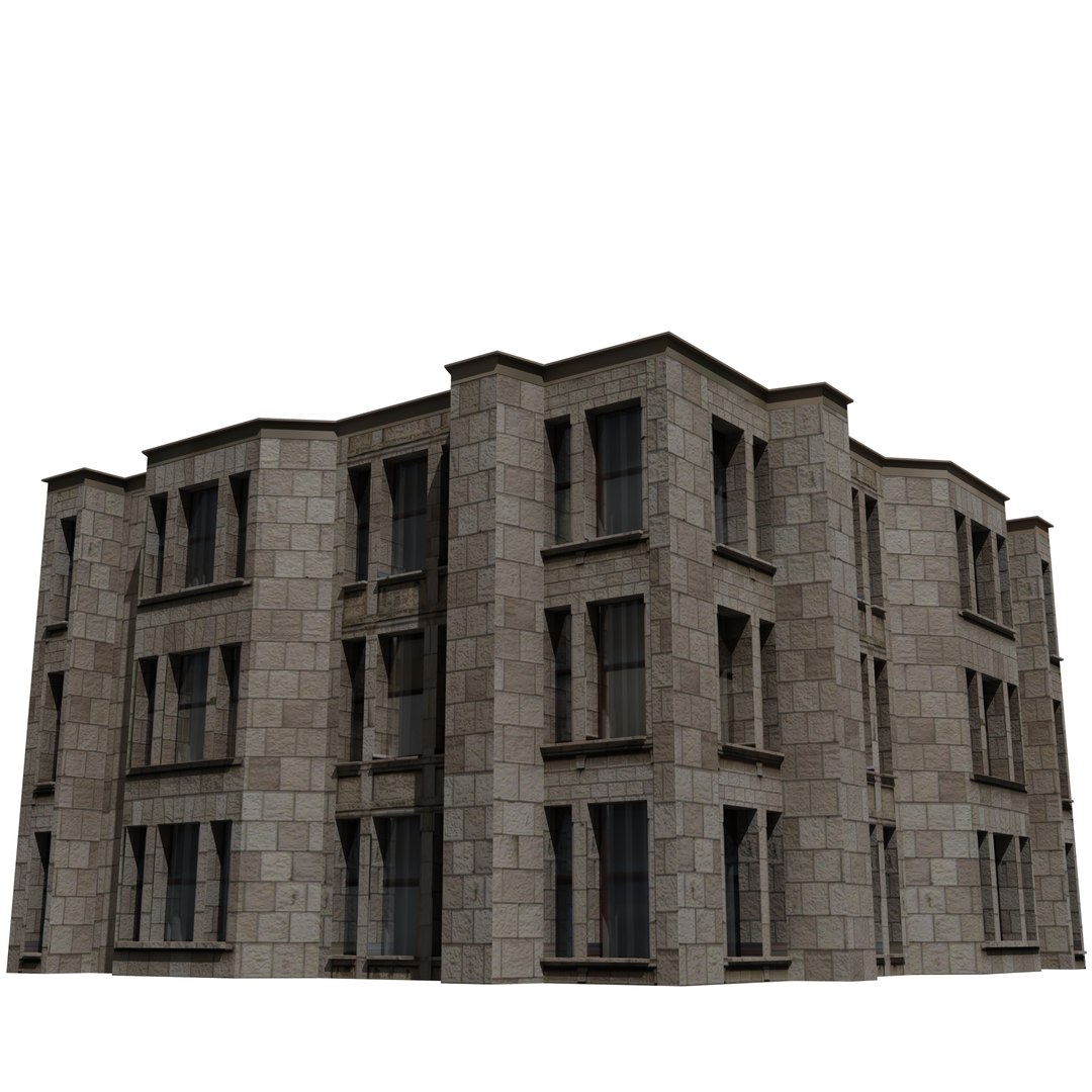 3D Old Buidling Model Model - TurboSquid 2111729