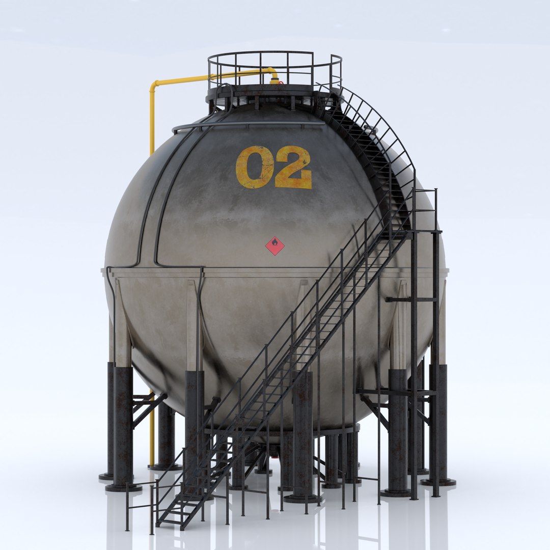 3D model industrial storage tank - TurboSquid 1566864