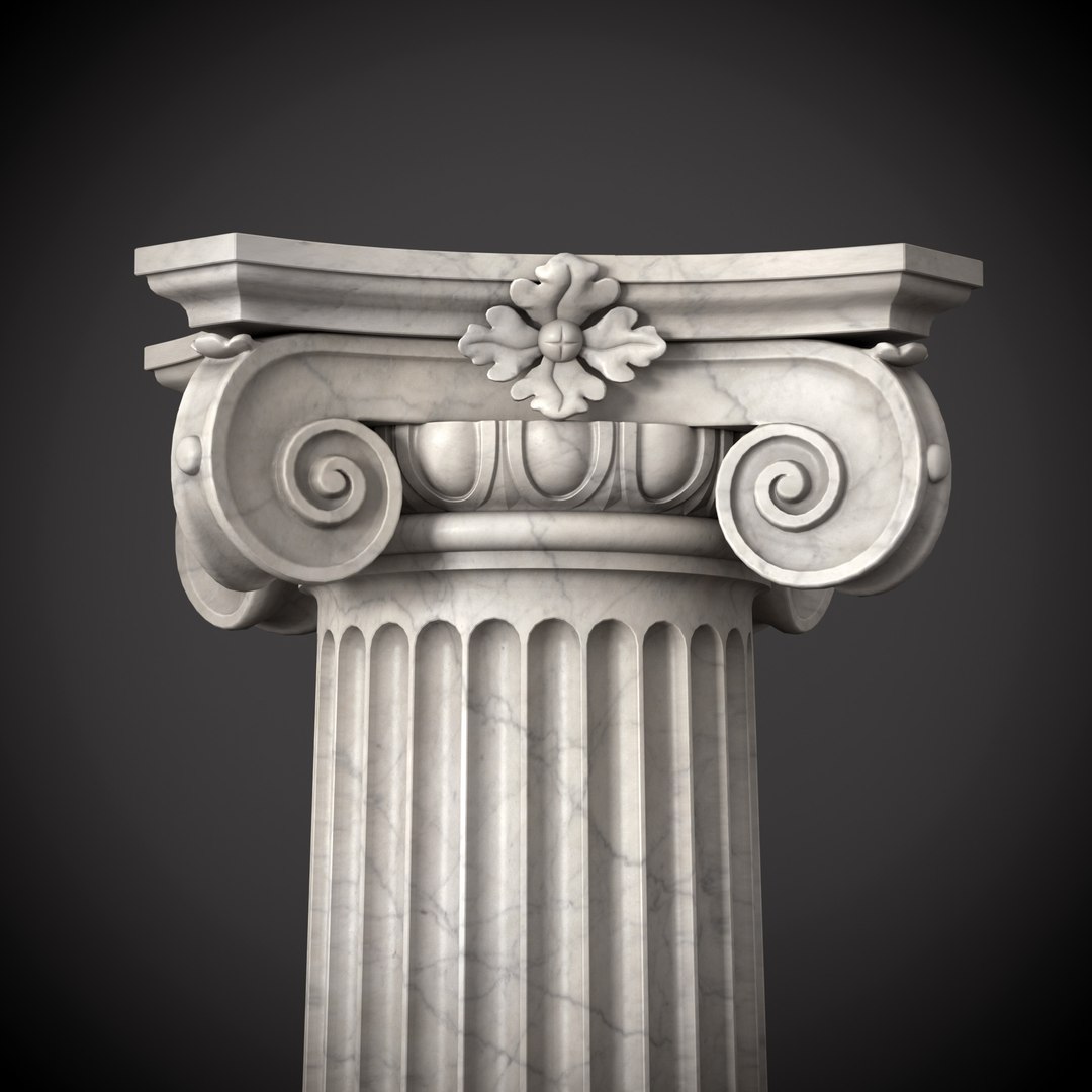 Ionic Column Model - TurboSquid 1519657