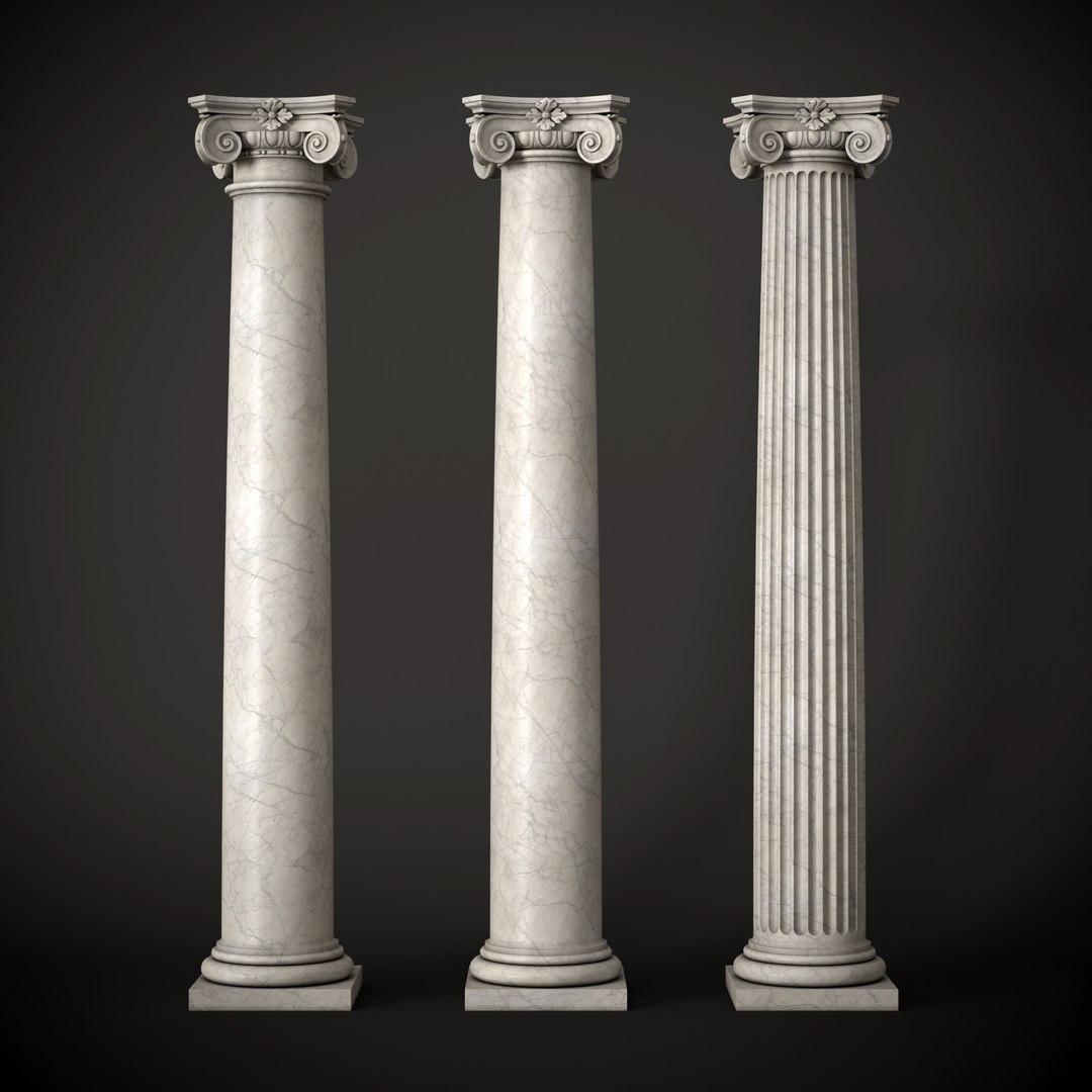 Ionic Column Model - TurboSquid 1519657