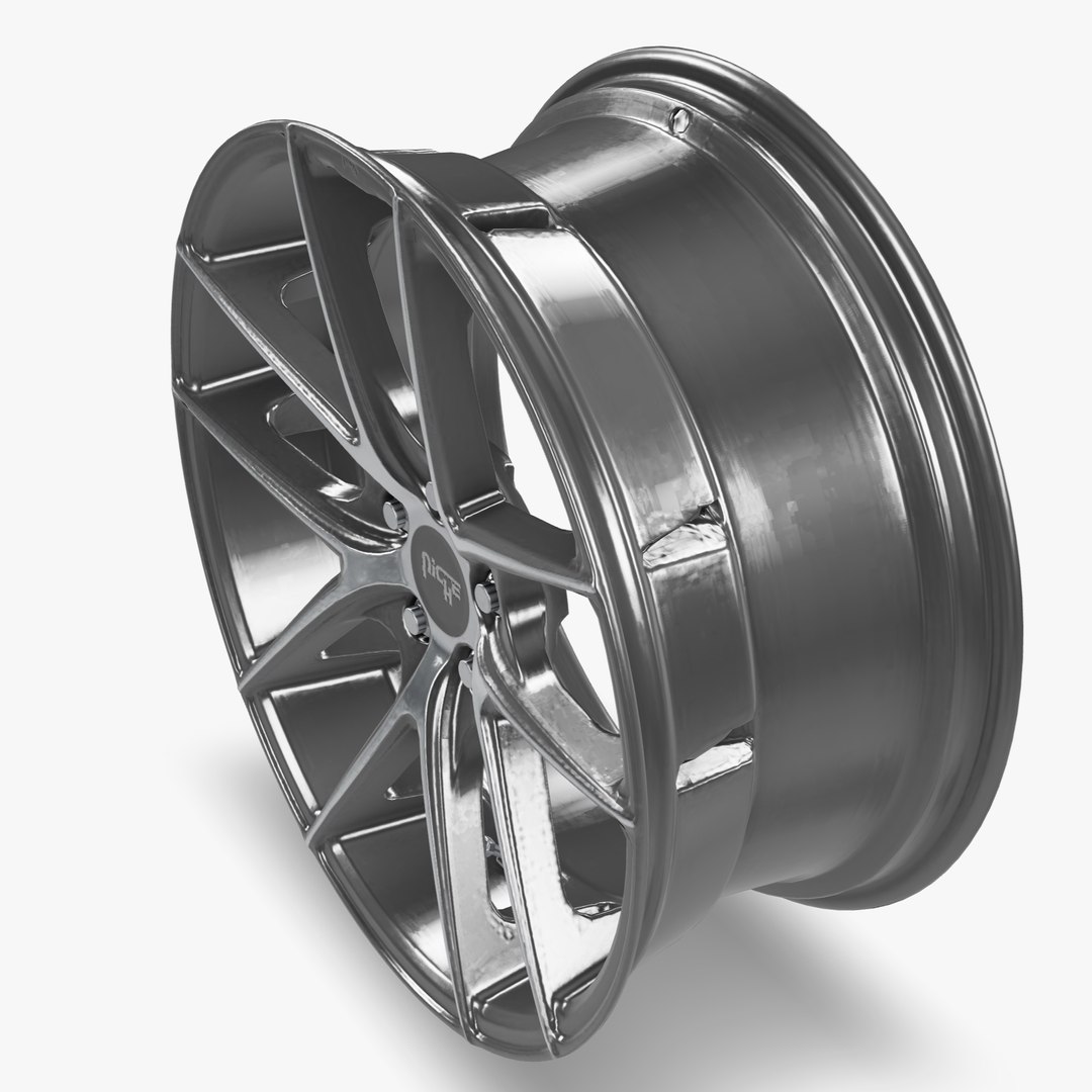 3D Niche Targa Wheel Offset Silver With Machined Face - TurboSquid 2119007