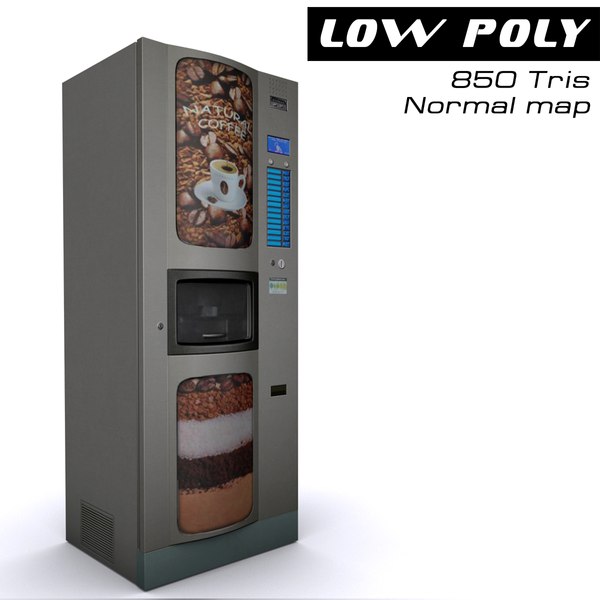 3d coffee machine model