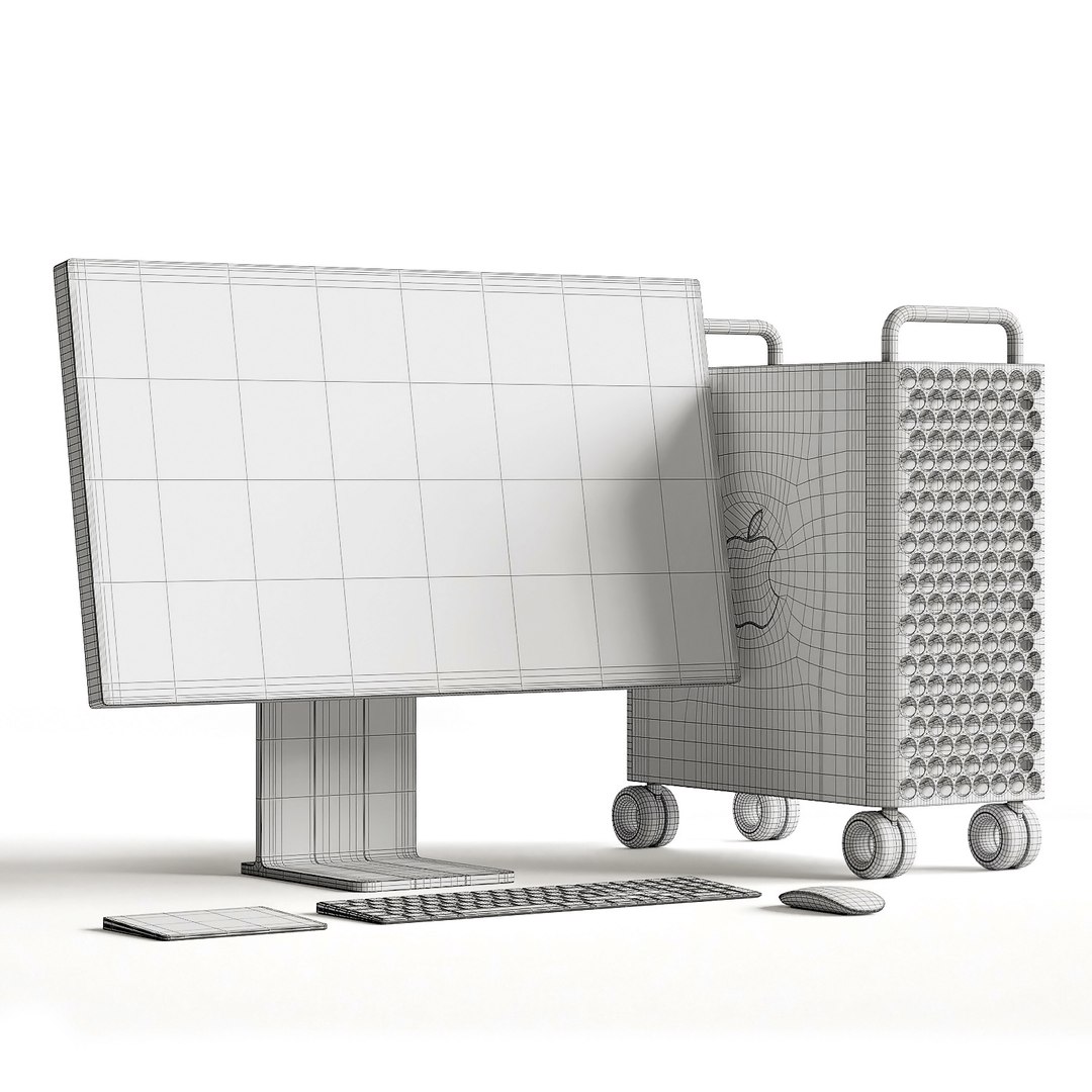 3D Apple Mac Pro Model - TurboSquid 1827350