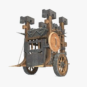 3D Model Ancient Wooden Boats Carrying Vehicles - TurboSquid 2109415