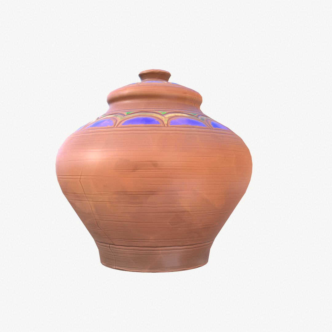 3D stylized pot - TurboSquid 1596829