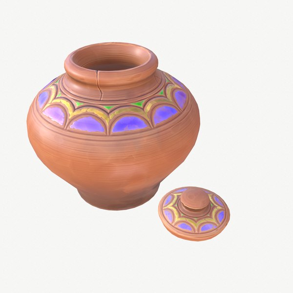 3D stylized pot - TurboSquid 1596829