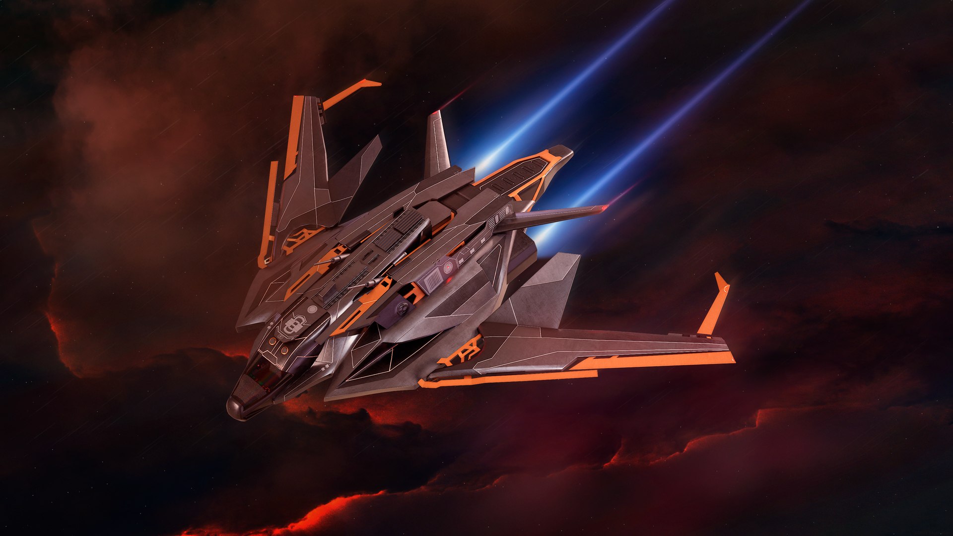 Sci Fi Spaceship Light Fighter Rigged PBR model - TurboSquid 1727918