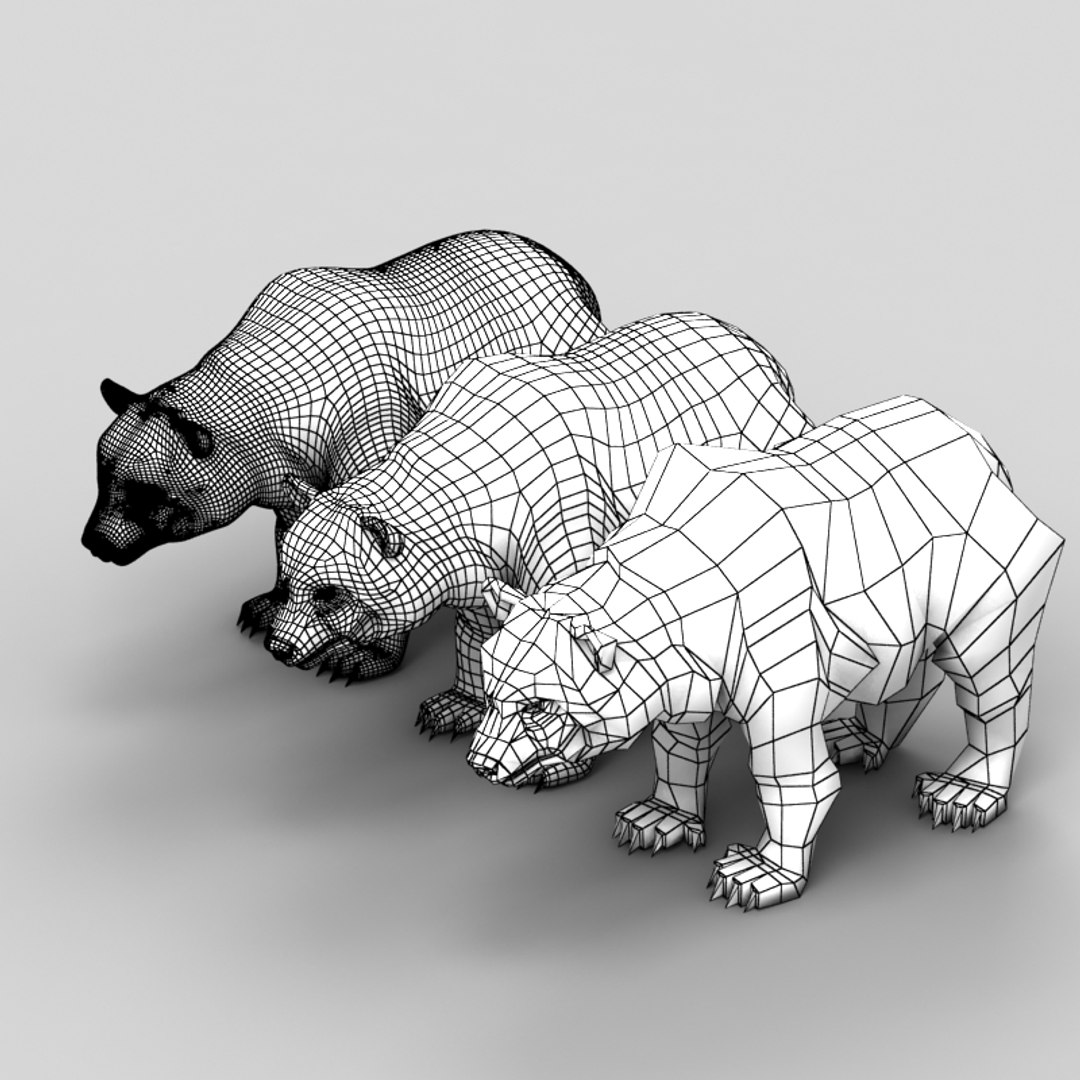 3d bear
