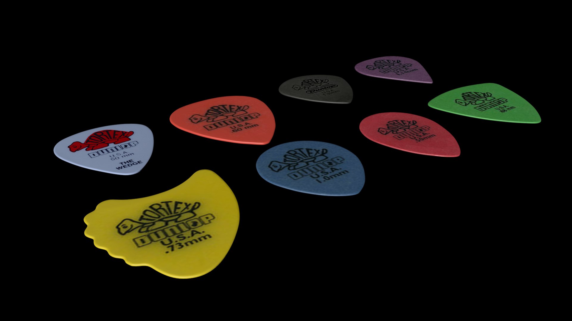 3D Guitar Picks - TurboSquid 1219821