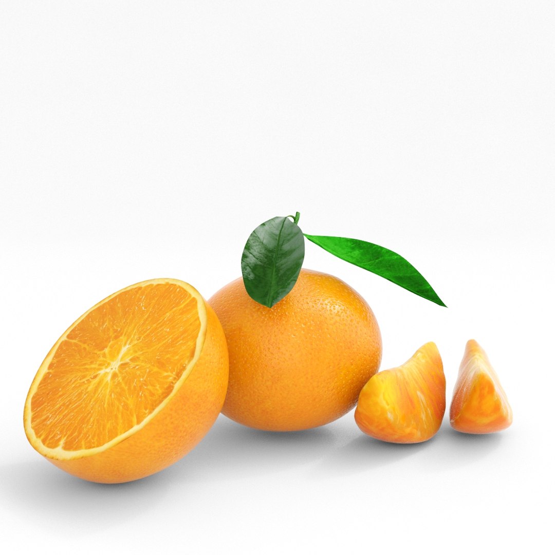 Tangerine 3D Model - TurboSquid 1158925