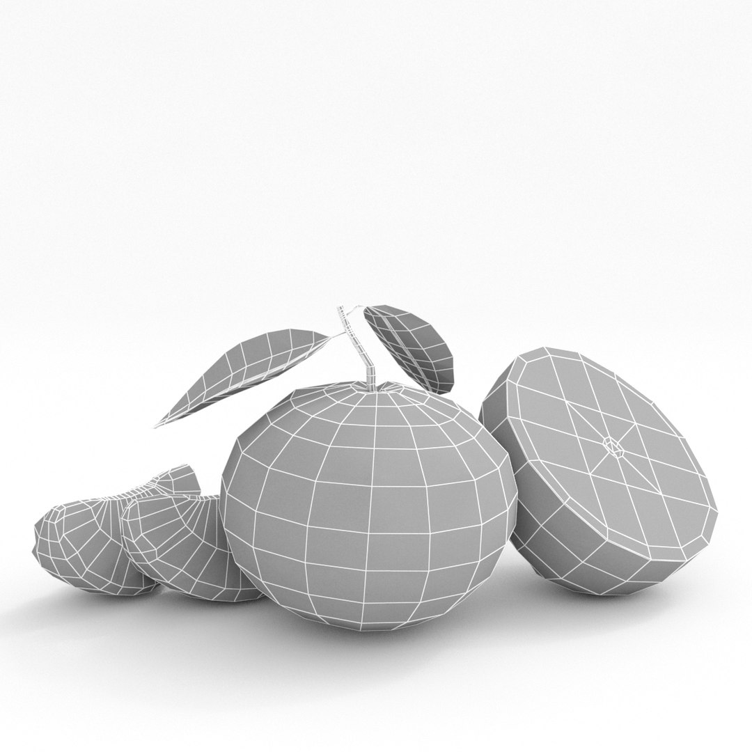 Tangerine 3D Model - TurboSquid 1158925