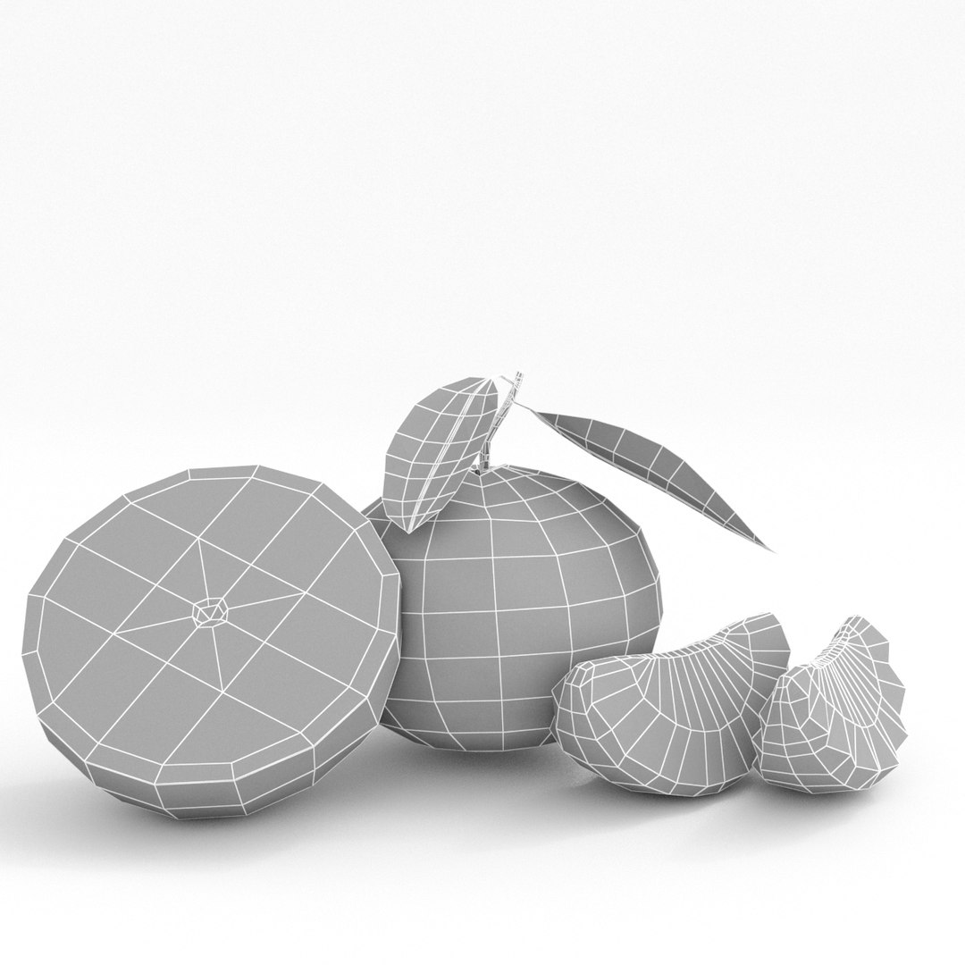 Tangerine 3D Model - TurboSquid 1158925