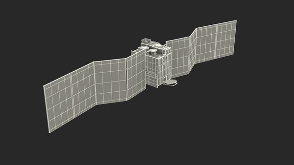 modelo 3d Satélite geoestacionario con paneles solares - TurboSquid 2385489