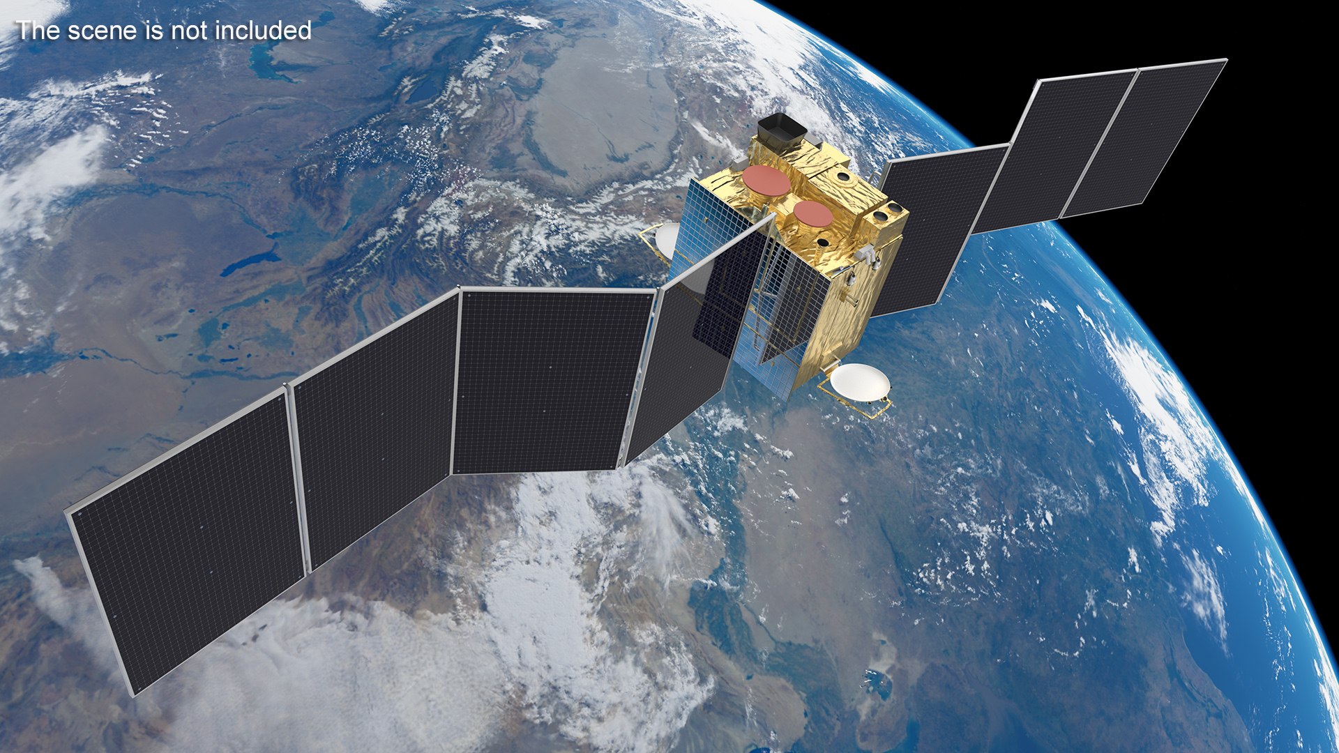 Geostationary Satellite With Solar Panels Model - TurboSquid 2385489