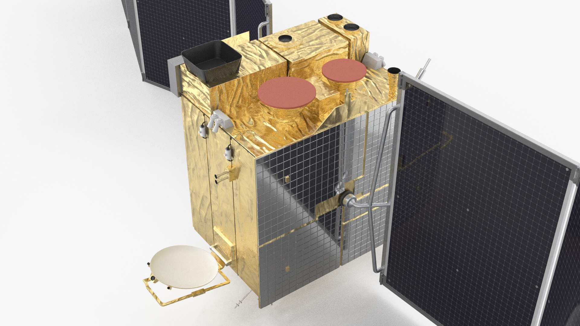 Geostationary Satellite With Solar Panels Model - TurboSquid 2385489