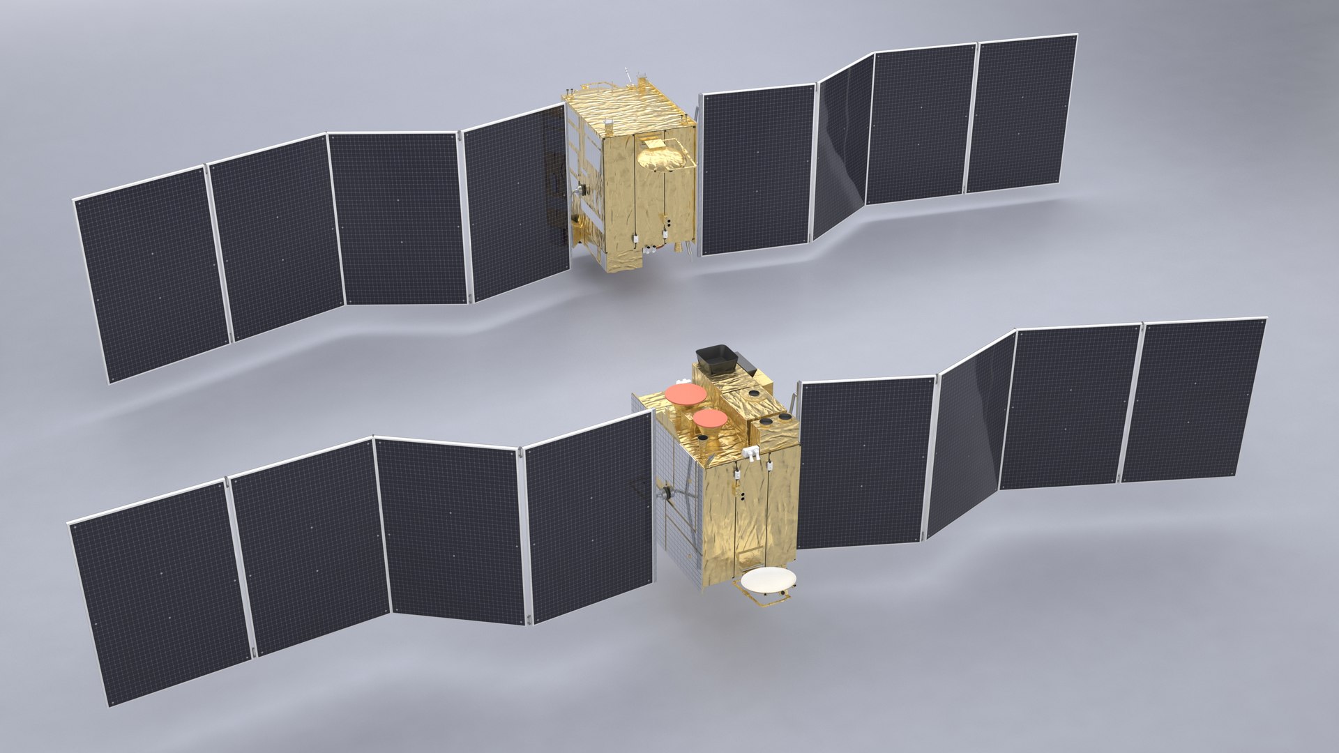 Geostationary Satellite With Solar Panels Model - TurboSquid 2385489