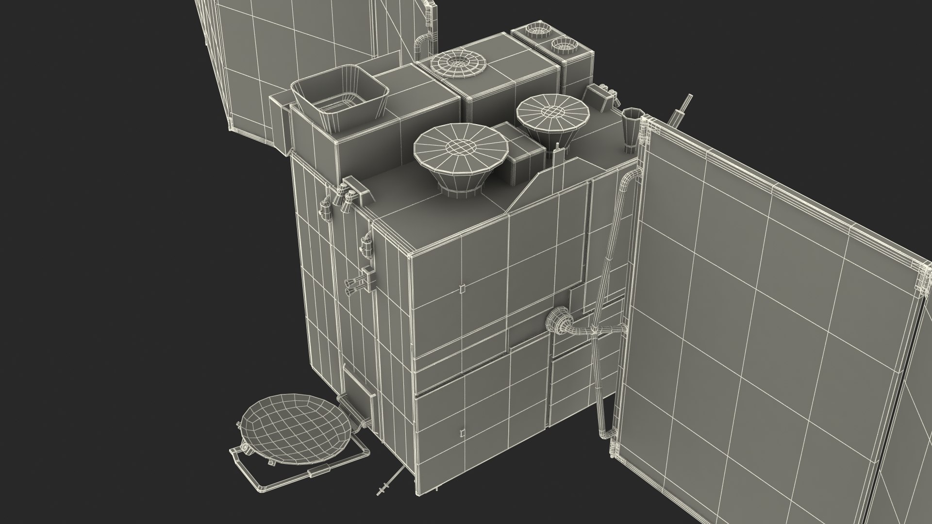 Geostationary Satellite With Solar Panels Model - TurboSquid 2385489