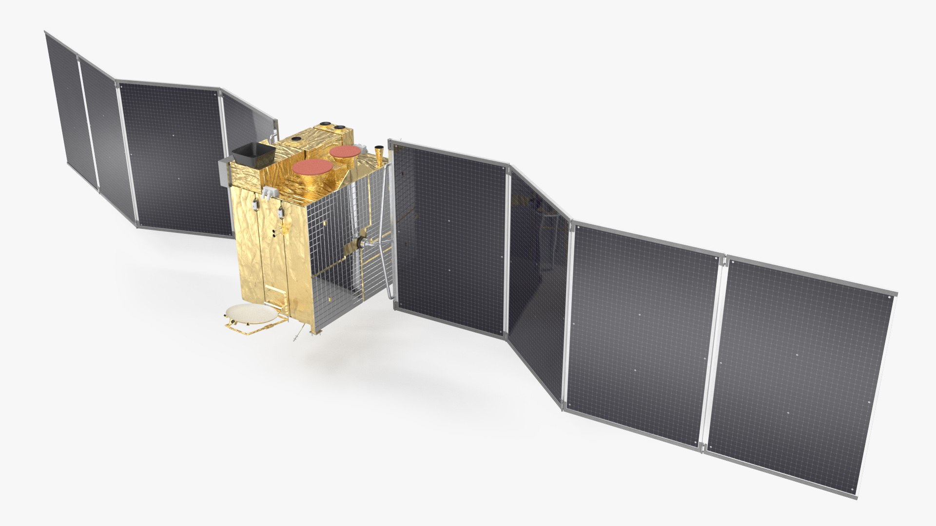 Geostationary Satellite With Solar Panels Model - TurboSquid 2385489