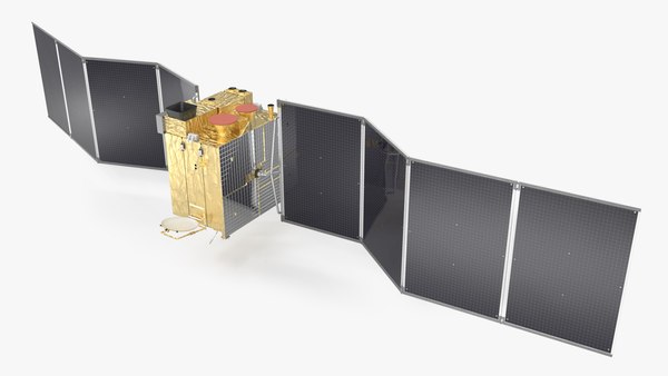 modelo 3d Satélite geoestacionario con paneles solares - TurboSquid 2385489