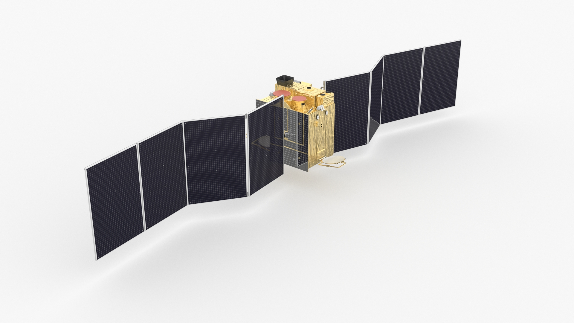 Geostationary Satellite With Solar Panels Model - TurboSquid 2385489