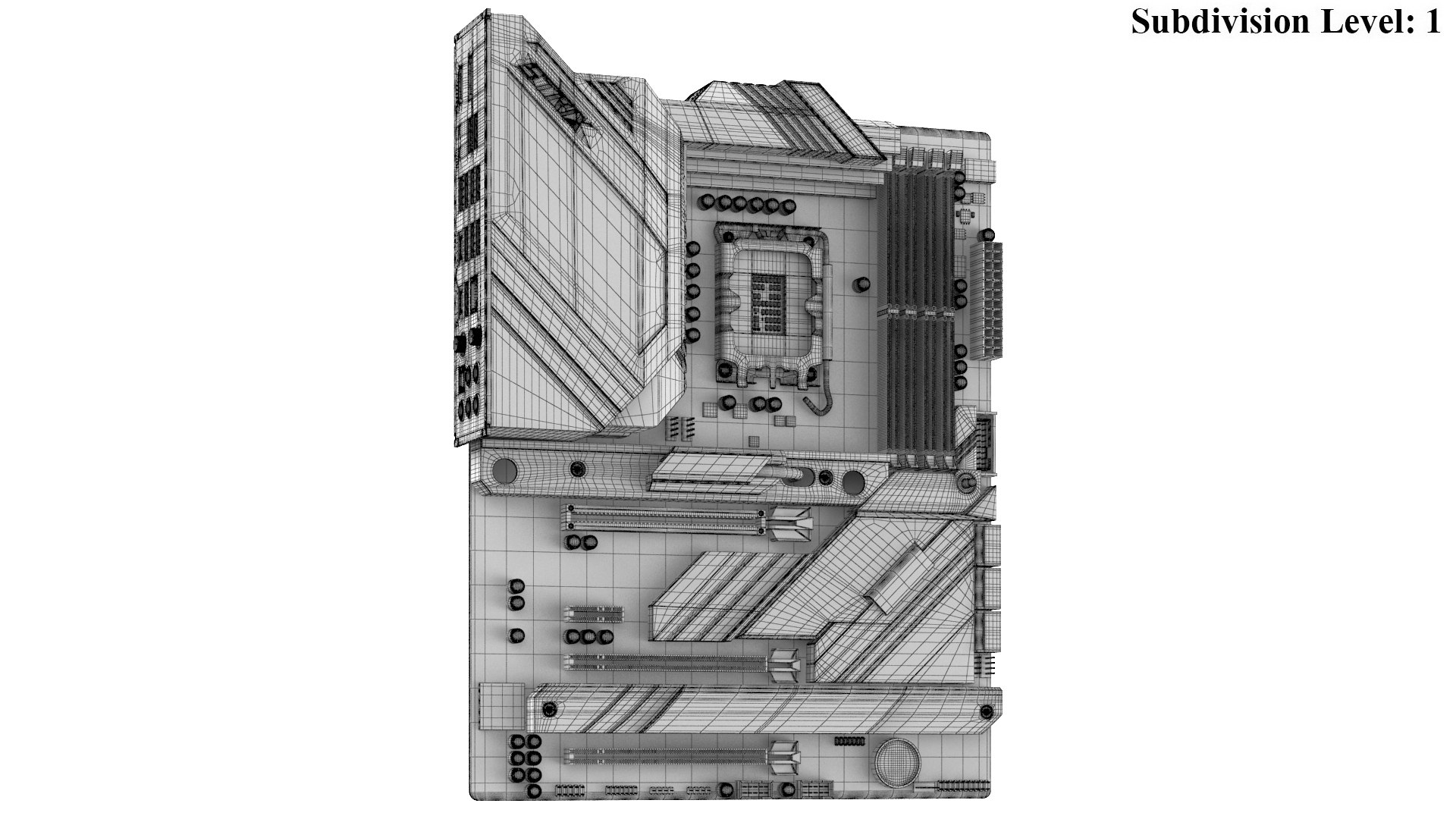 Detailed Computer Motherboard 3D Model - TurboSquid 2142364