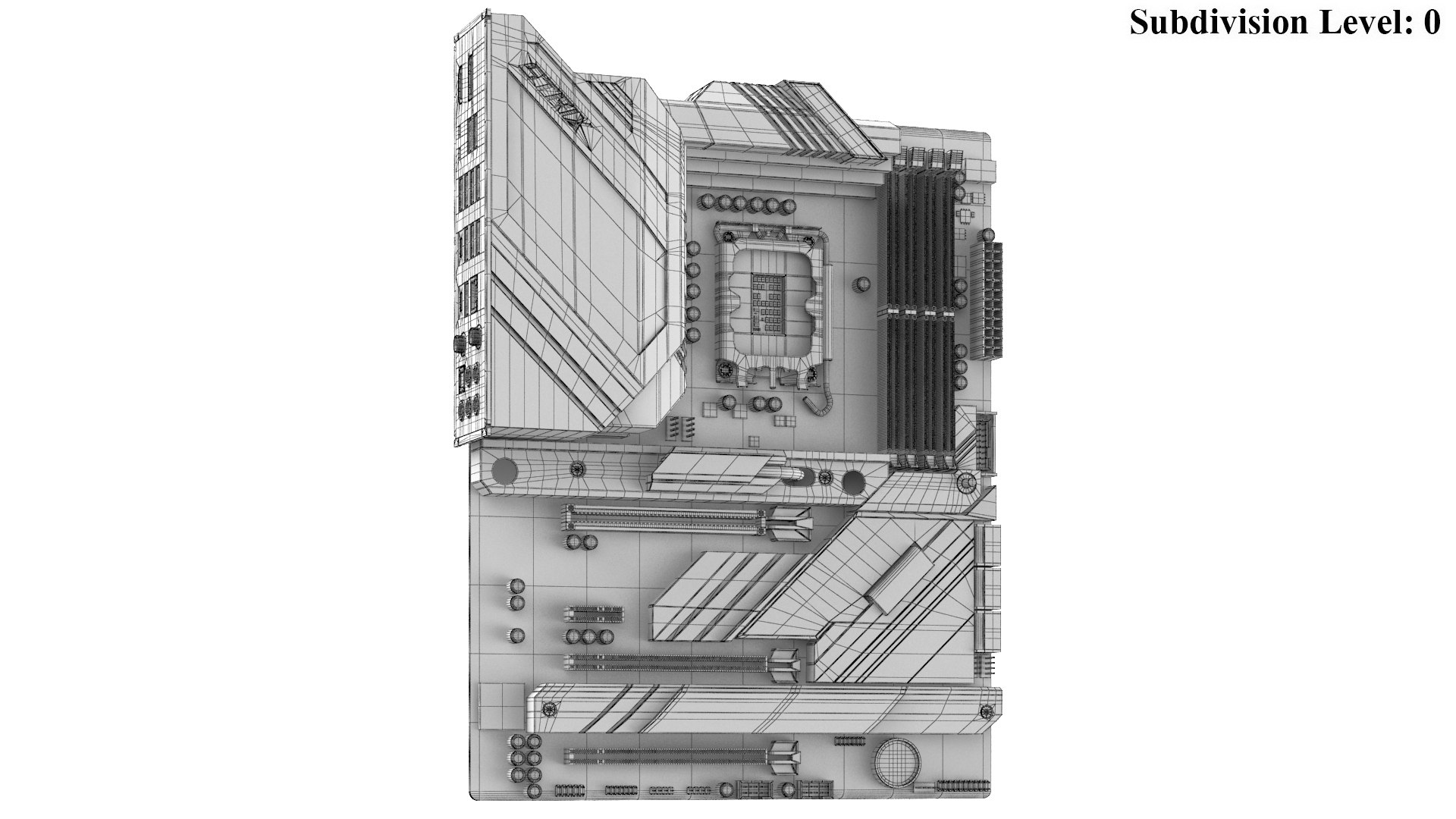 Detailed Computer Motherboard 3D Model - TurboSquid 2142364