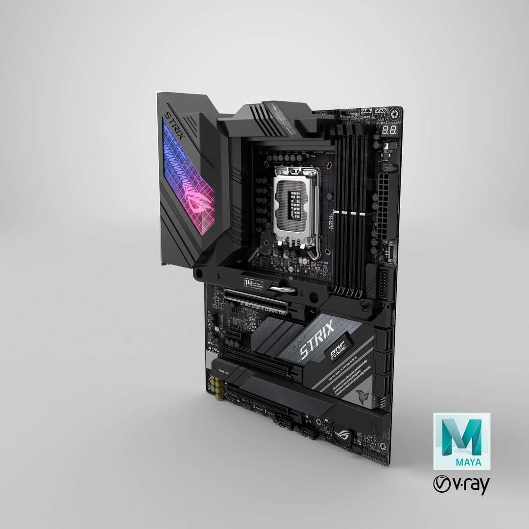 Detailed Computer Motherboard 3D Model - TurboSquid 2142364