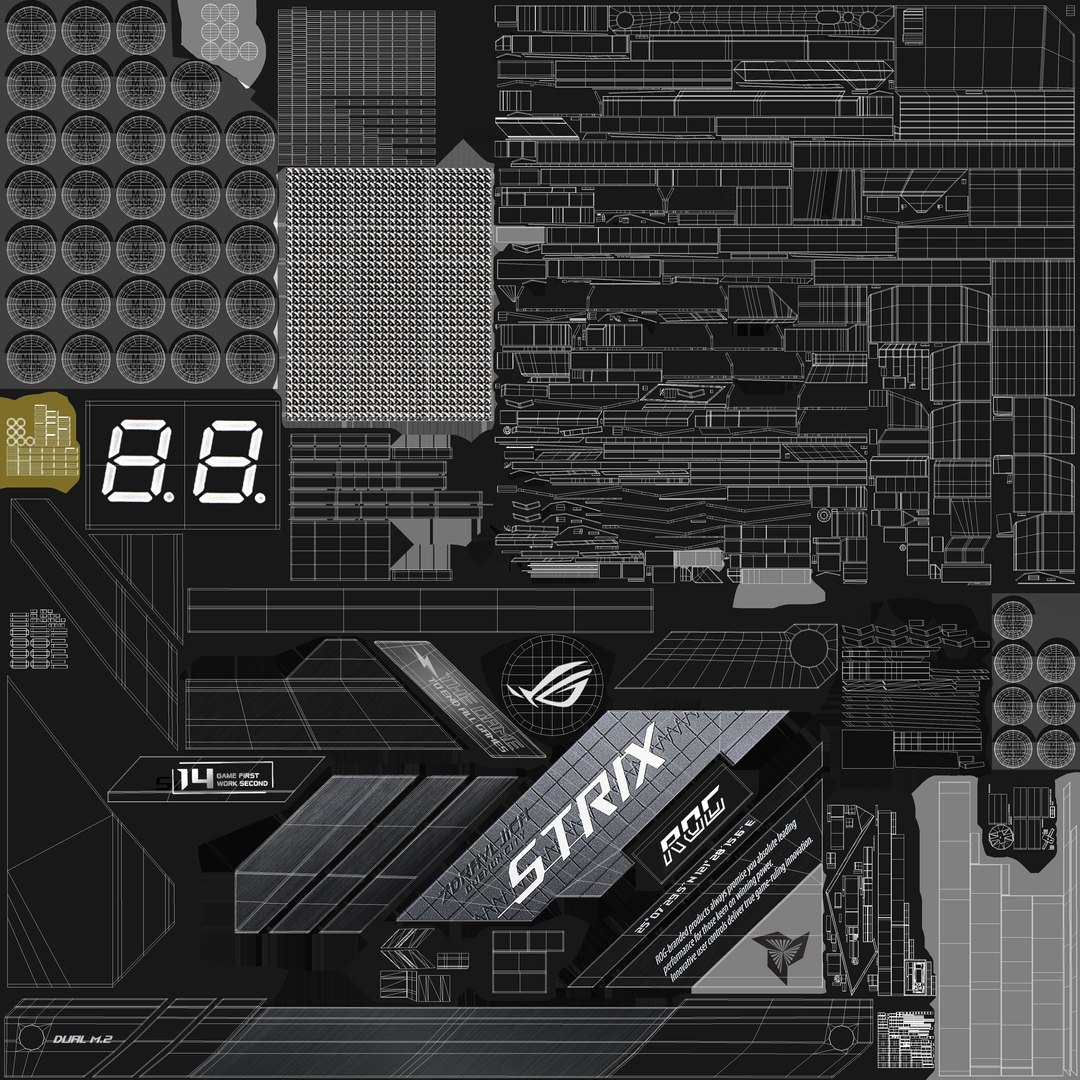 Detailed Computer Motherboard 3D Model - TurboSquid 2142364