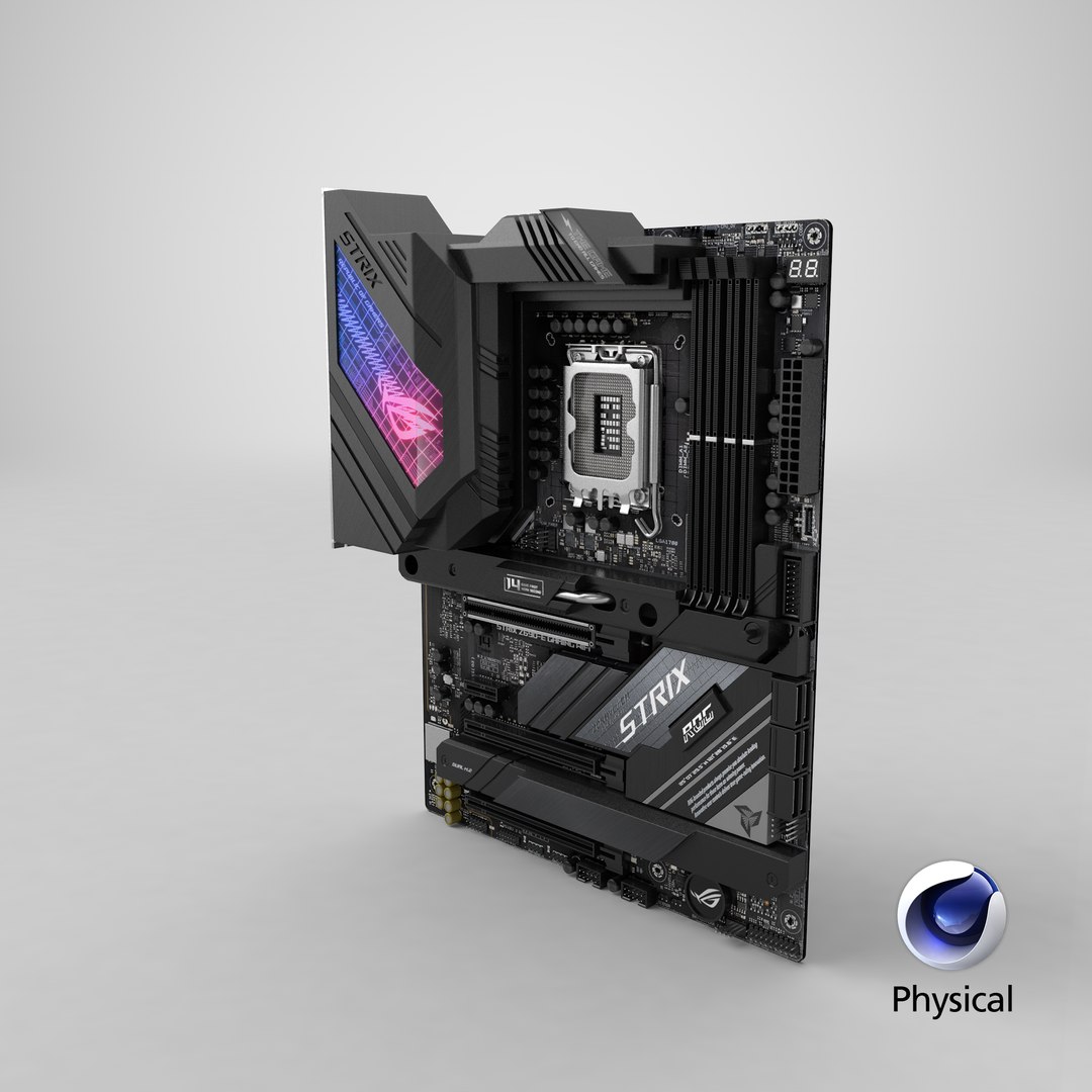 Detailed Computer Motherboard 3D Model - TurboSquid 2142364