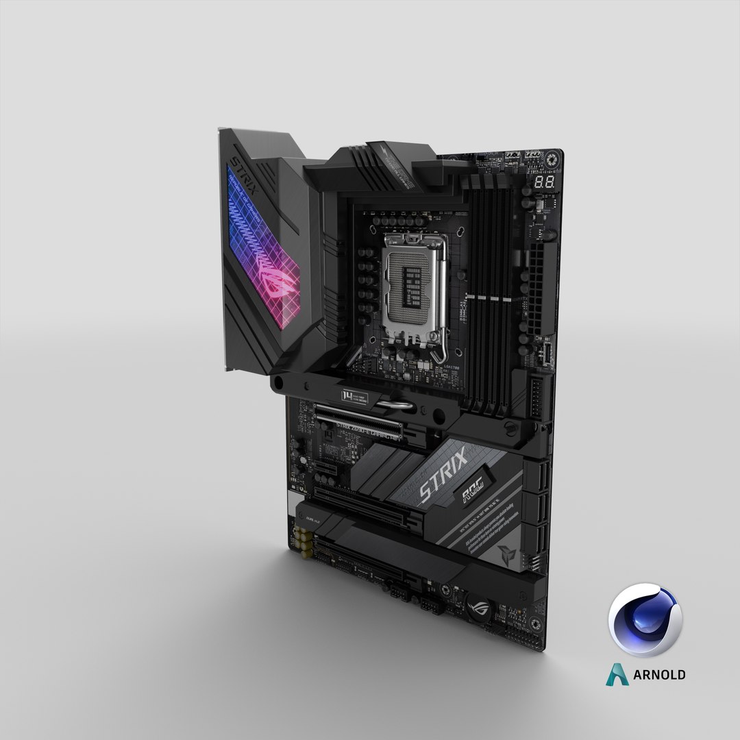 Detailed Computer Motherboard 3D Model - TurboSquid 2142364