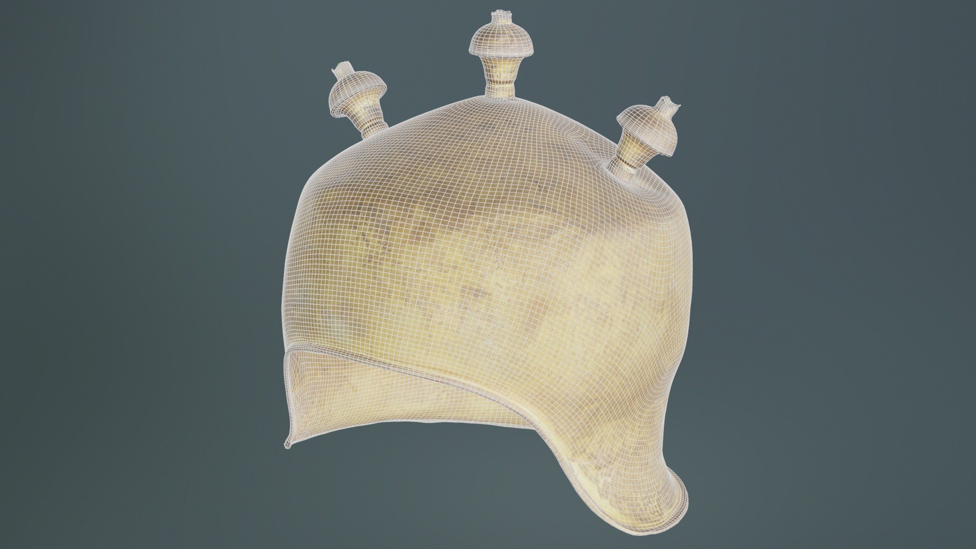 3D Model Three Spikes Helmet Remastered - TurboSquid 2360099