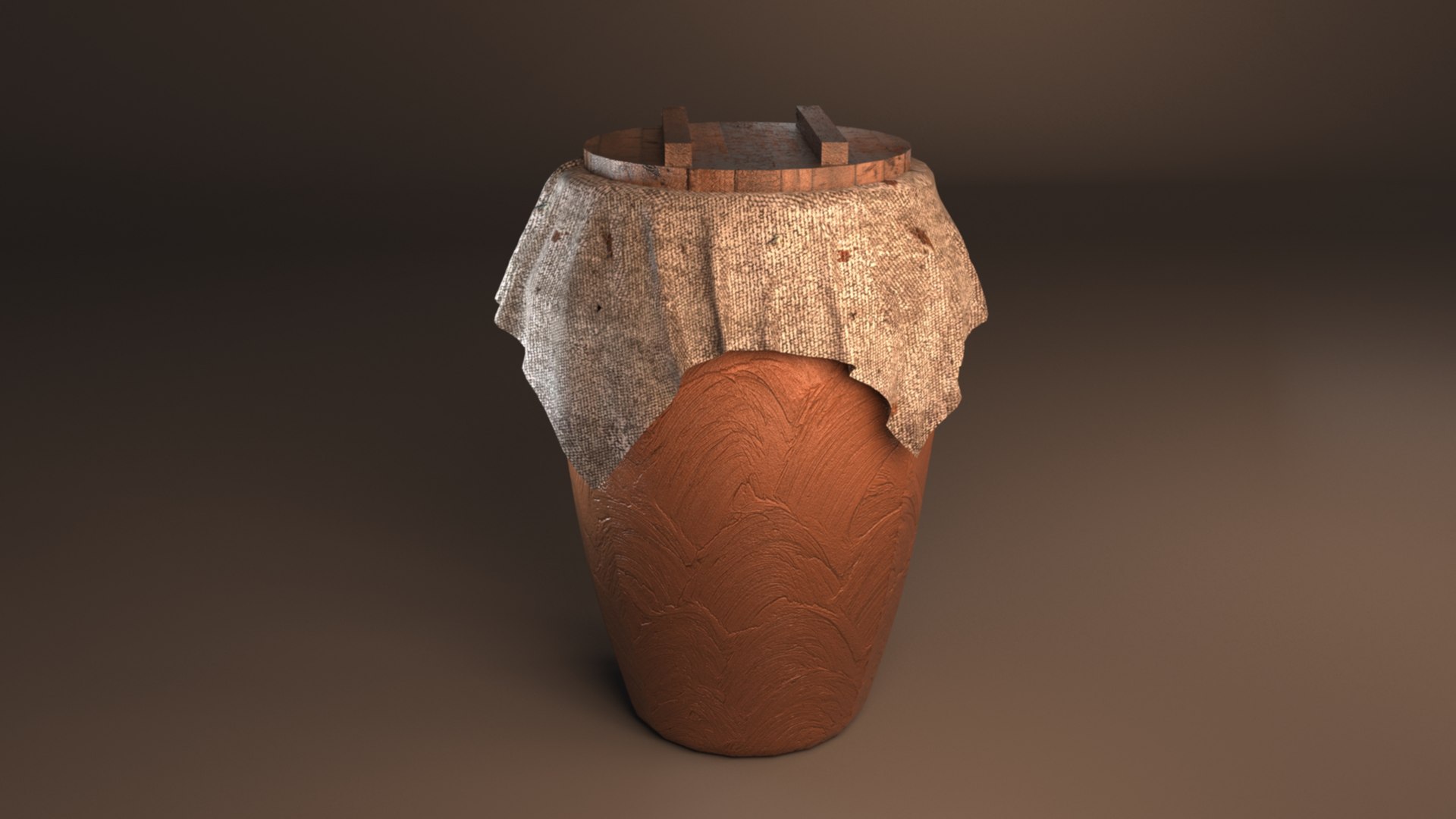 3D Mud Vase - TurboSquid 2074764