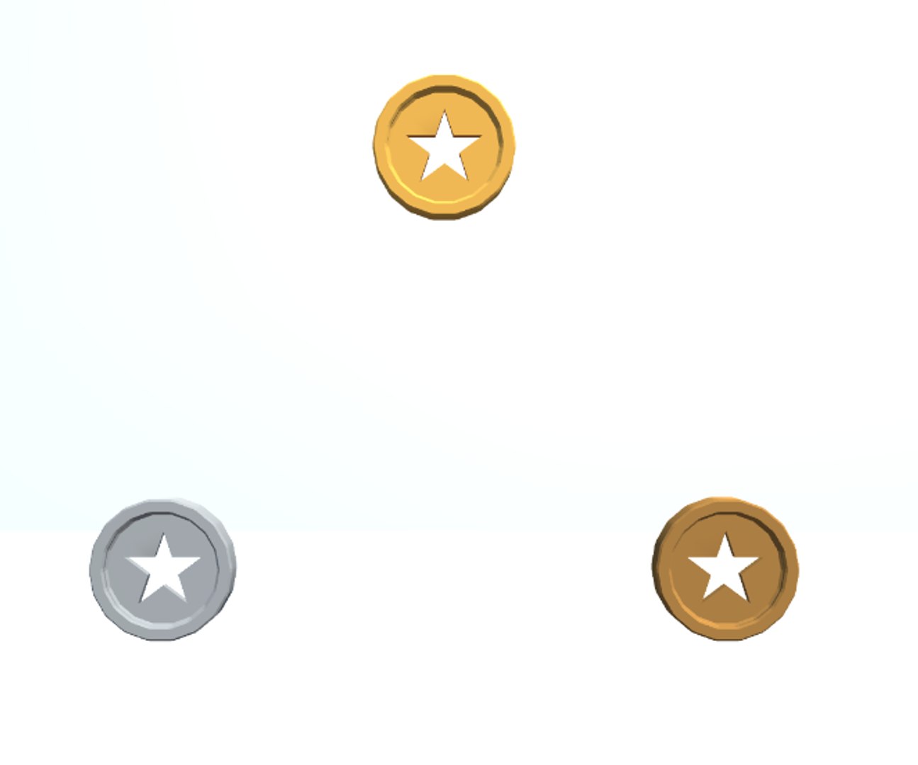 3D Star Coin Set - TurboSquid 1432353