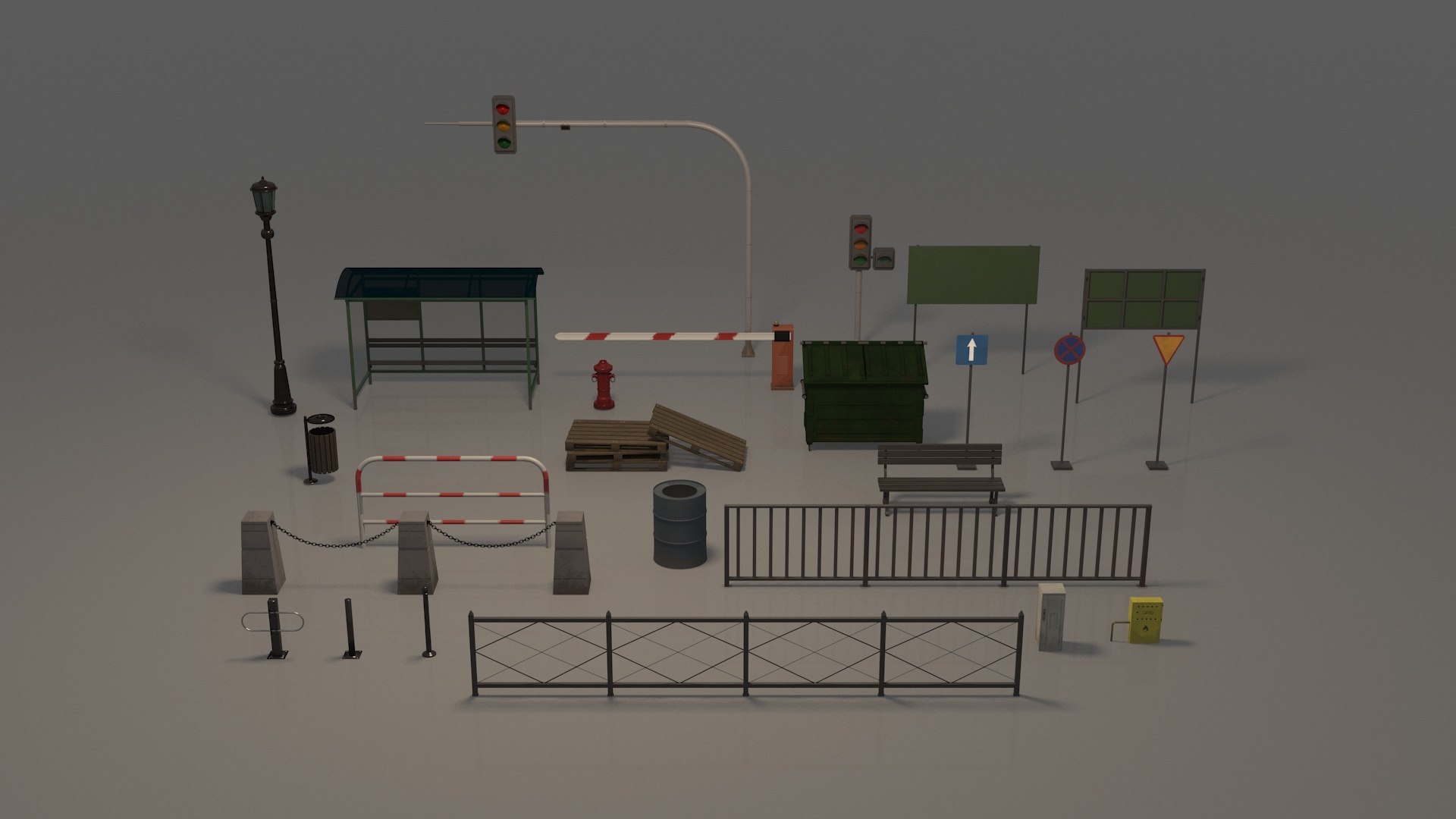 Props City Streets Model - TurboSquid 1324679