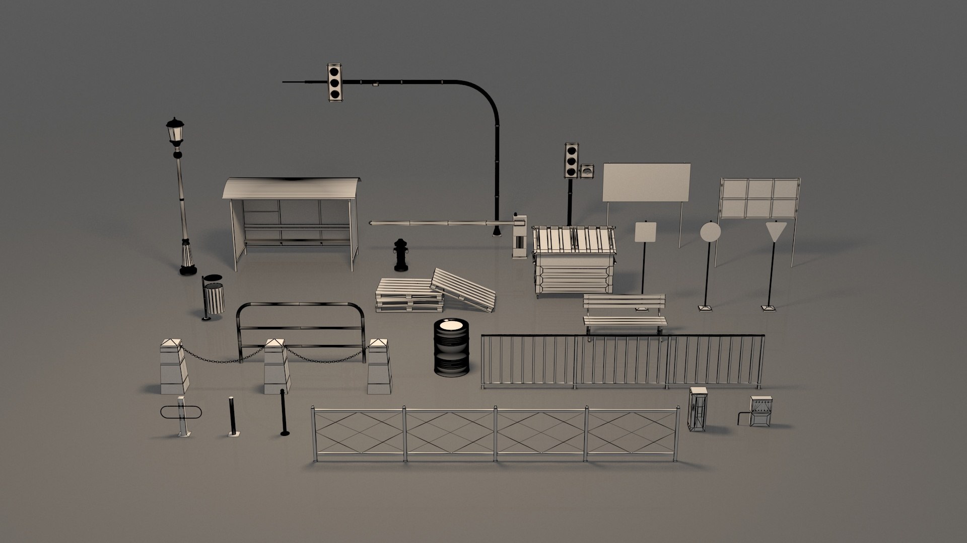 Props City Streets Model - TurboSquid 1324679