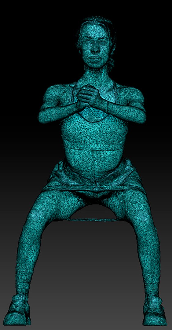 Pretty Woman Exercising With Resistance Band 442 3D Model - TurboSquid ...