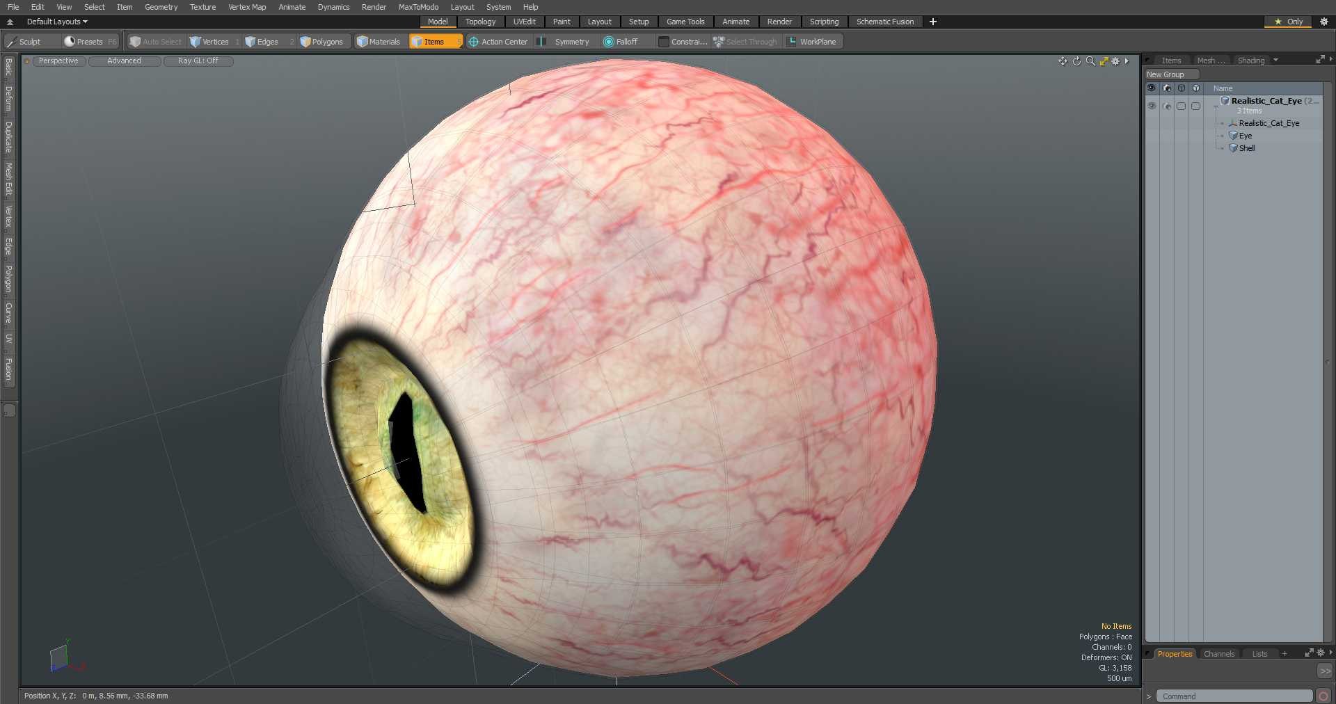 3D Model Realistic Cat Eye - TurboSquid 2195684