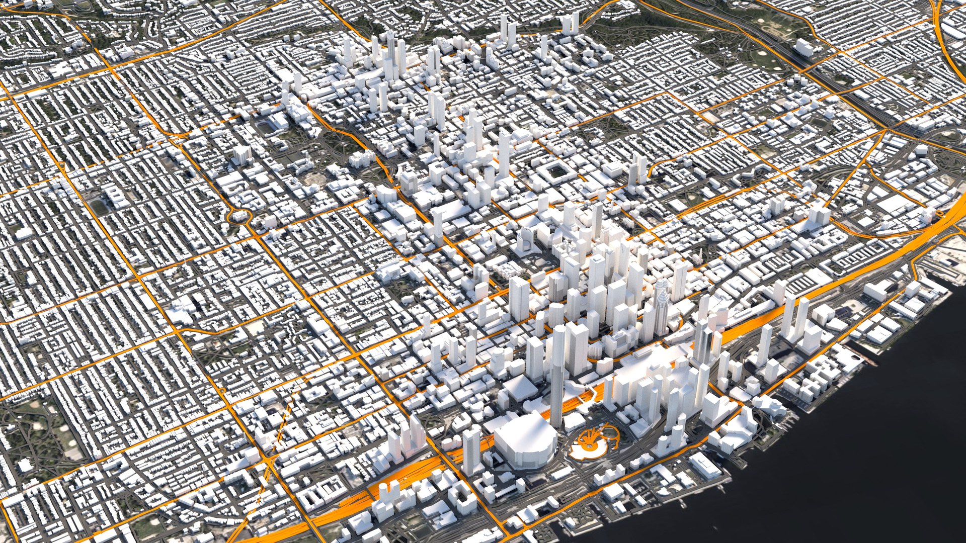 Toronto Terrain City 3D Model - TurboSquid 2427714