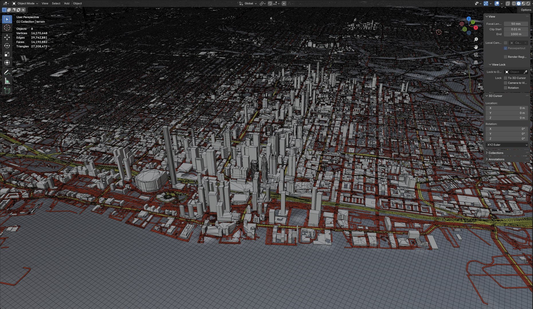 Toronto Terrain City 3D Model - TurboSquid 2427714