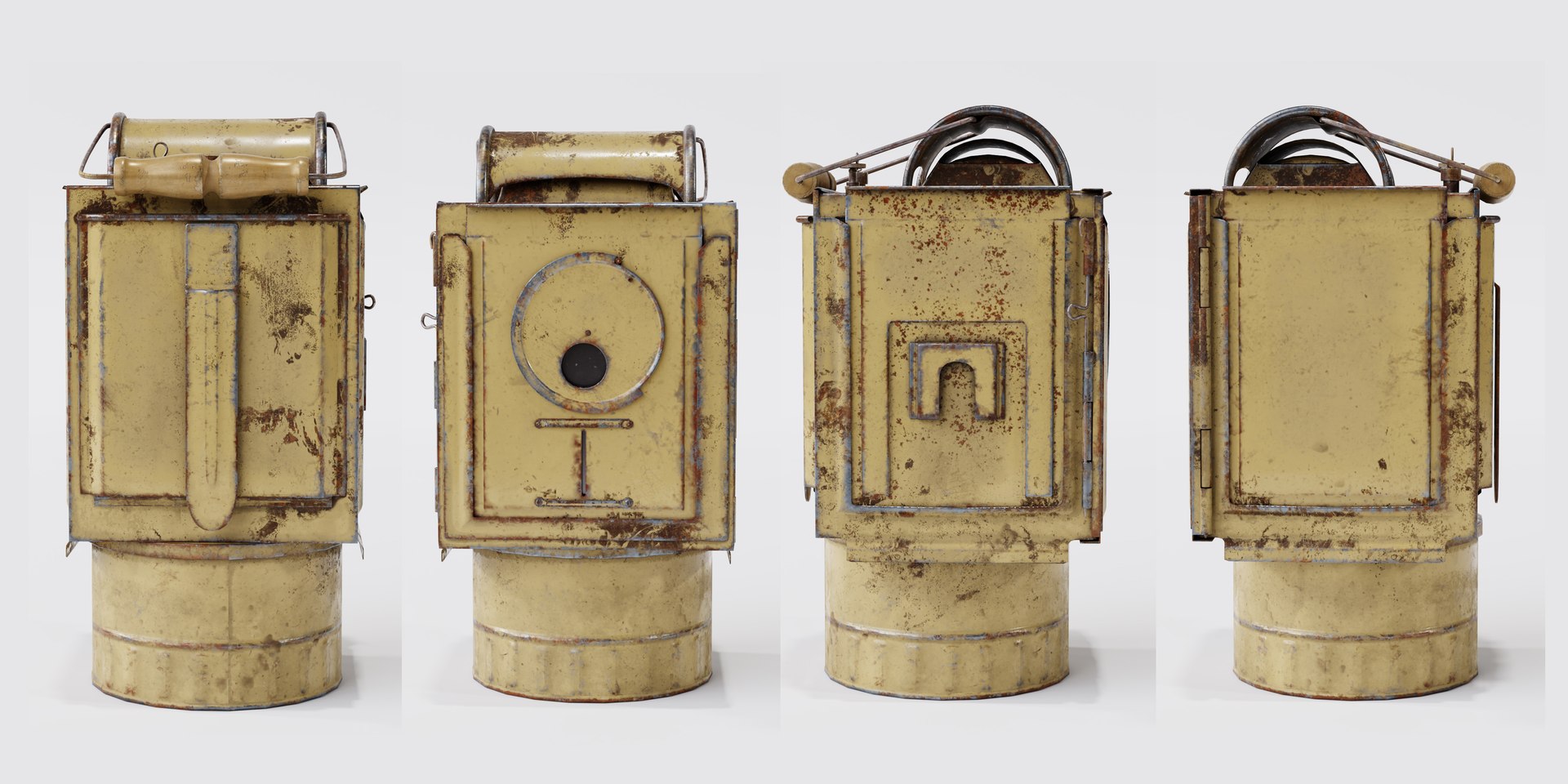 German WWII Carbide Railroad Lantern 3D Model - TurboSquid 2245230