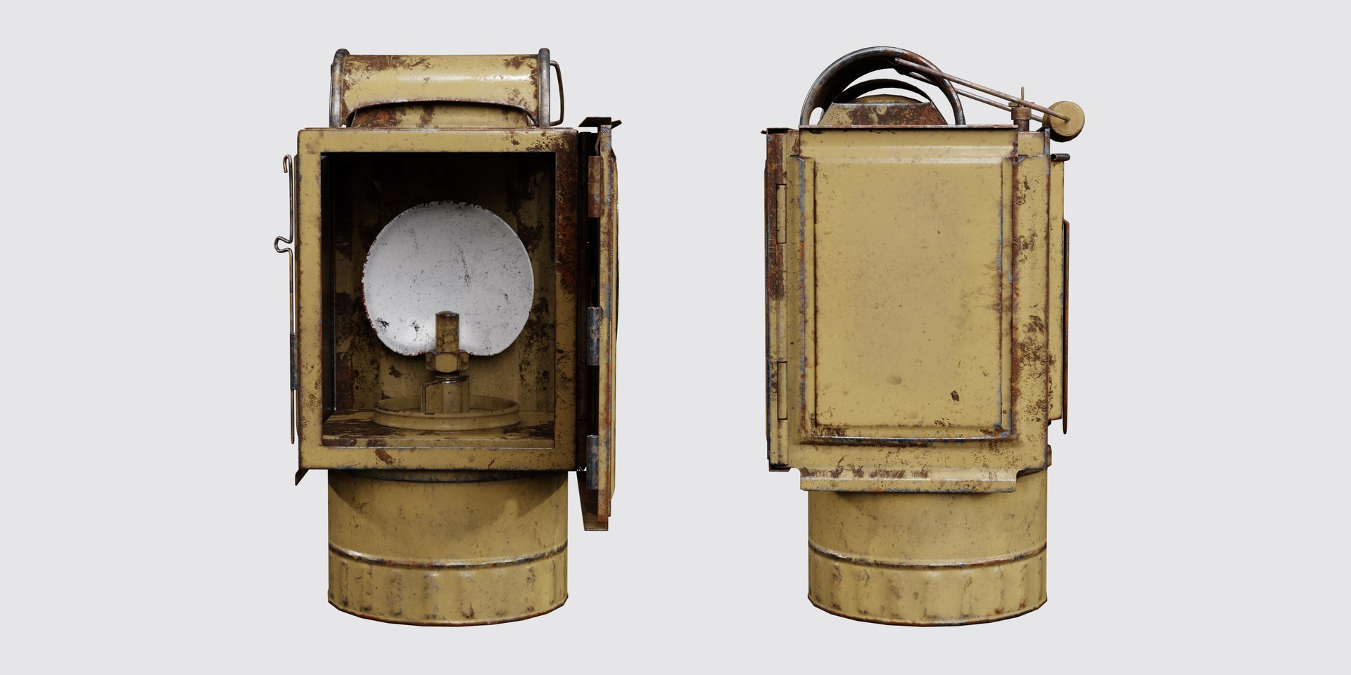 German WWII Carbide Railroad Lantern 3D Model - TurboSquid 2245230