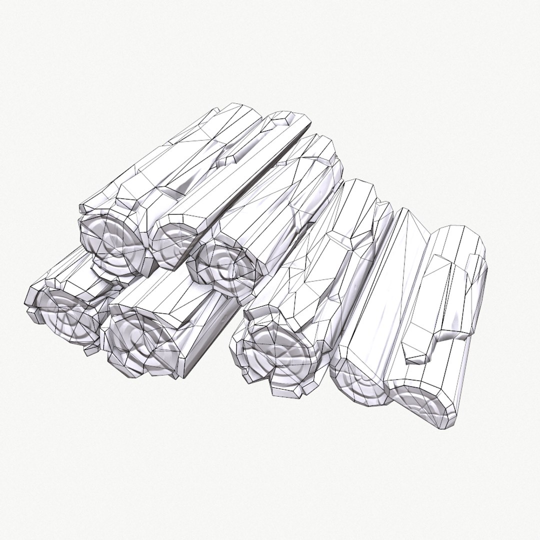 3D Stylized Logs Model - TurboSquid 1347533